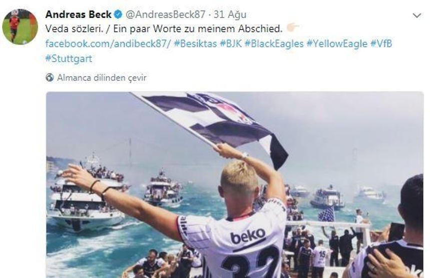Andreas Beck Türkçe tweet atmaktan vazgeçmedi - Futbol Haberleri