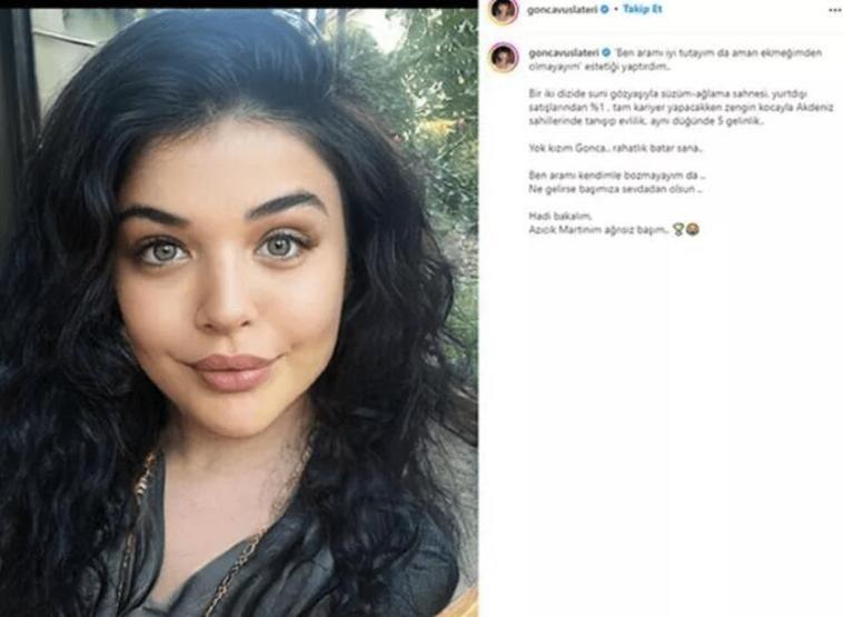 Gonca Vuslateri'den olay gönderme! - Magazin Haberleri