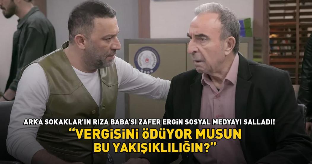 Arka Sokaklar'ın Rıza Baba'sı Zafer Ergin sosyal medyayı salladı ...