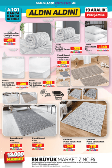 19 ARALIK A101 AKTÜEL ÜRÜNLER KATALOĞU 2024 - Ekonomi Haberleri