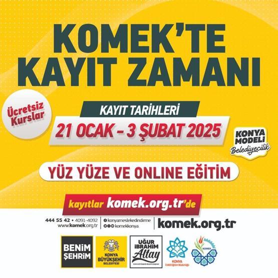KOMEK KAYIT 2025: KOMEK kayıt tarihleri ne zaman, kurs başvurusu nasıl ...