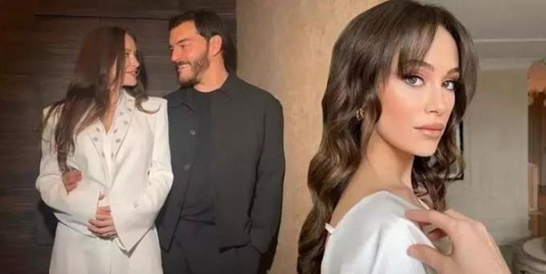 Buse Arslan ile Çağrı Şensoy çifti ilk bebeklerini kucaklarına almak ...