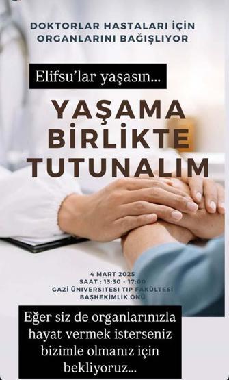 Elifsu için organ bağışı seferberliği - Sağlık Haberleri