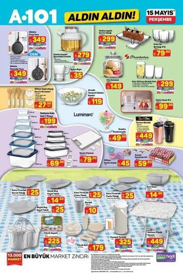 A101'de Bu Perşembe Neler Var? 15 Mayıs Aktüel Ürünler Detaylı Liste