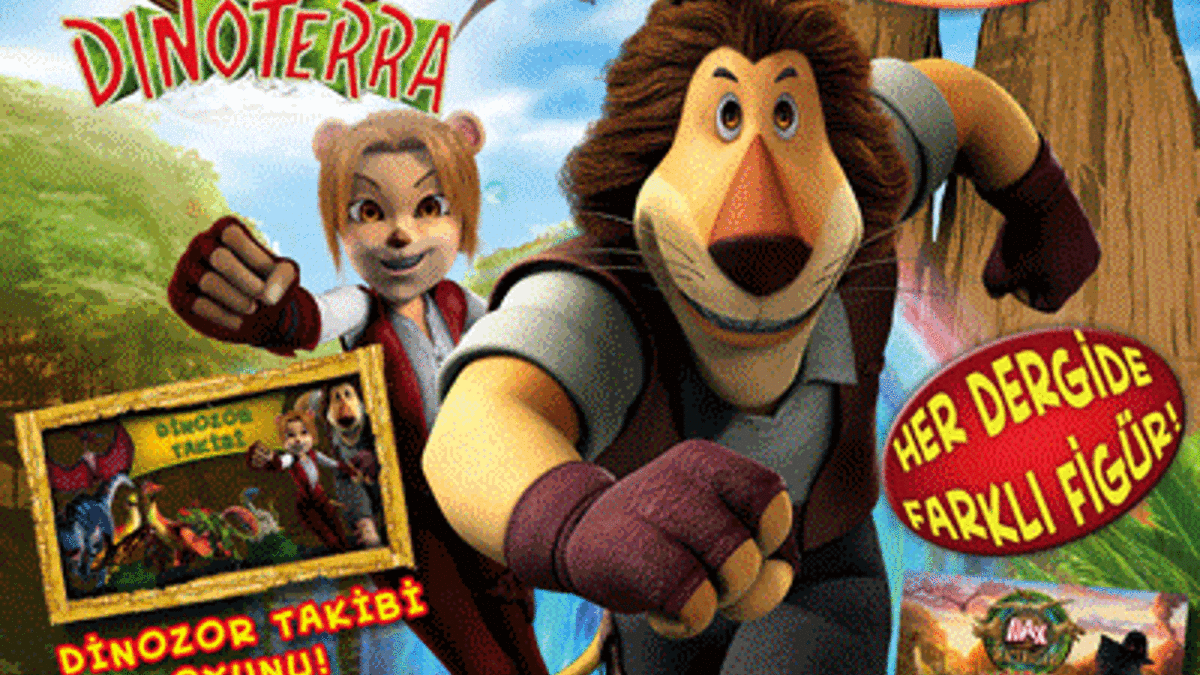 Aslan Max'ın maceraları Dinoterra'da