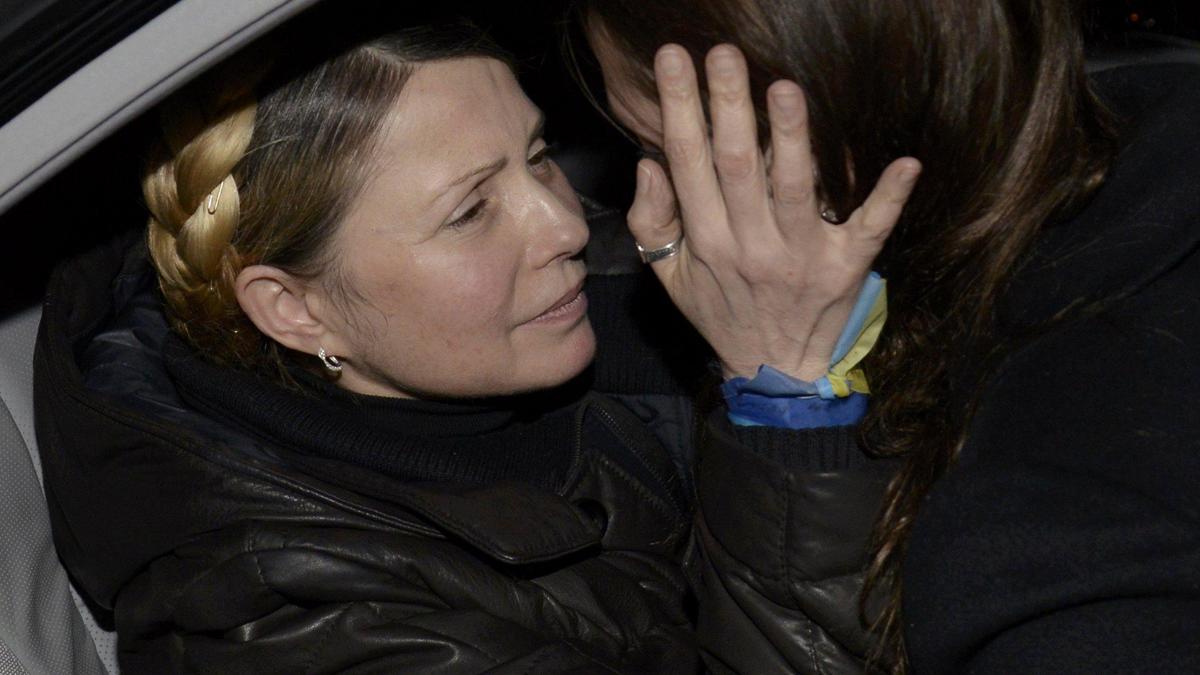 Yulia Timoşenko serbest bırakıldı. İşte o anlar... - Son Dakika Dünya ...