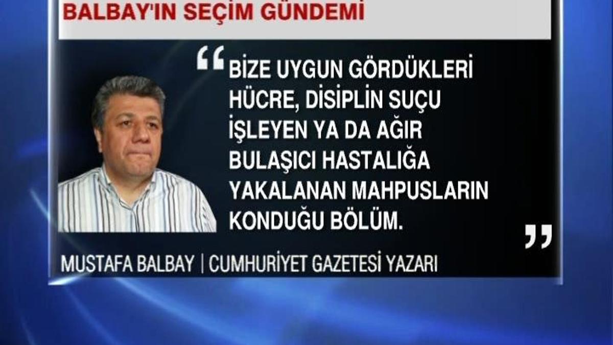 Mustafa Balbay'ın mektubu