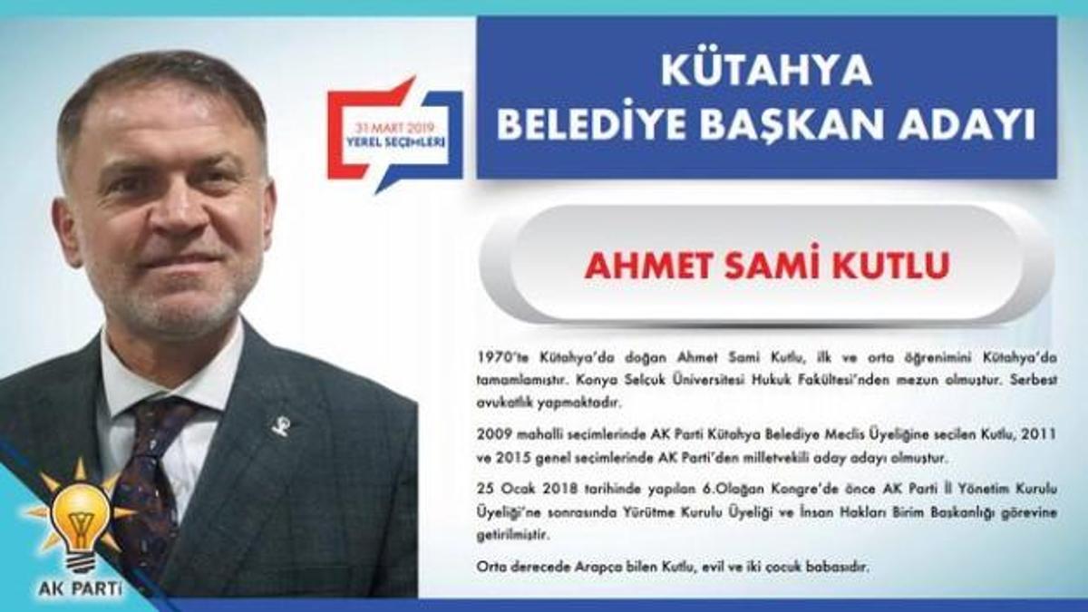 AK Parti Kütahya Belediye Başkanı Adayı Ahmet Sami Kutlu kimdir? - CNN Türk Sondakika Haberler