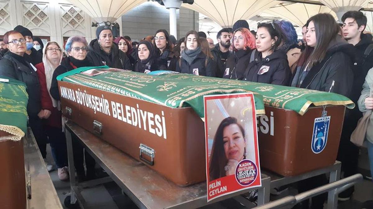 Eski eşinin öldürdüğü Pelin Ceylan son yolculuğuna uğurlandı - | Video