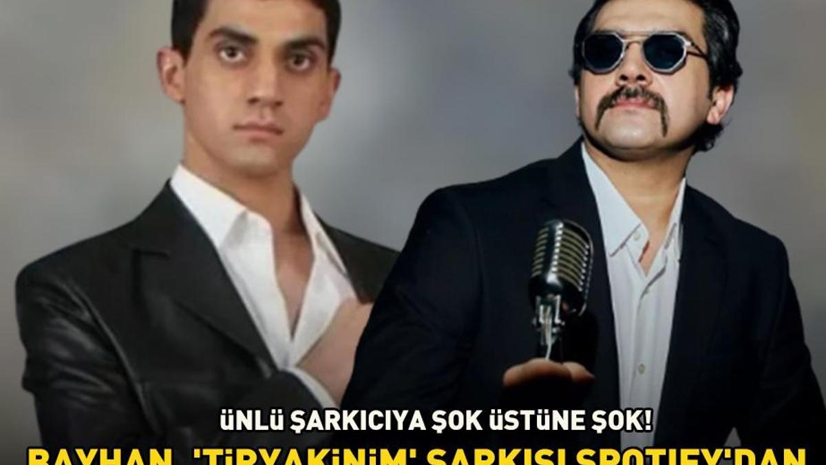 Popstar Bayhan'a şok üstüne şok! Tiryakinim şarkısı Spotify'dan ...