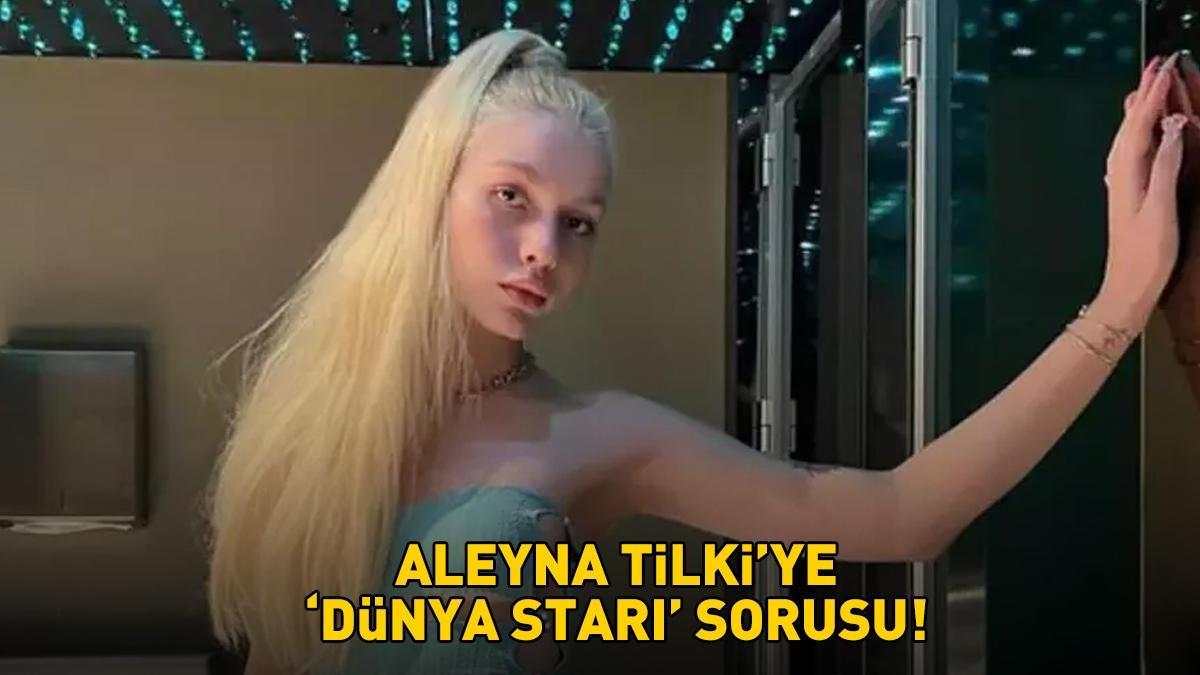 16 yaşından beri star olacağınızı söylemiştiniz ama Aleyna Tilki o soruyu duyunca bakın ne yaptı ...