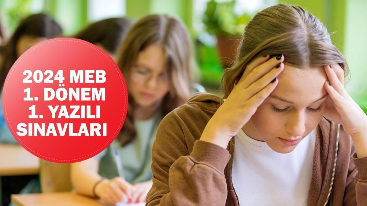 MEB 1. dönem 1. yazılı sınavları ne hangi tarihte yapılacak? MEB sınav takvimi 2024! - Eğitim ...