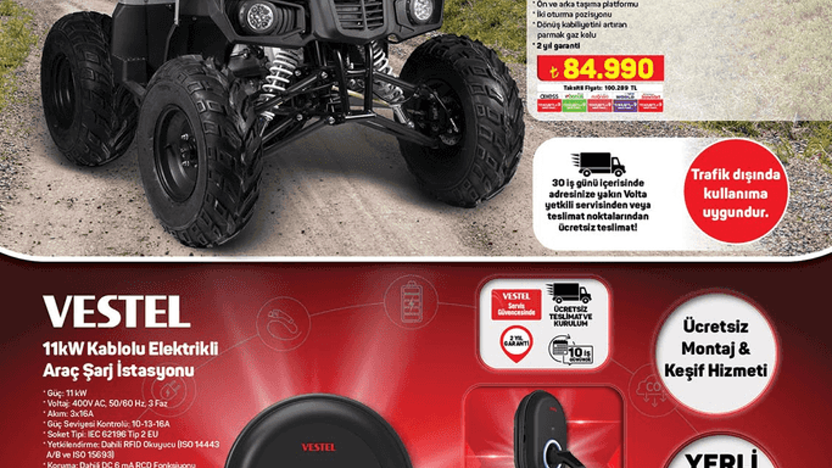 31 Ekim 2024 A101 Aktüel Ürünler Kataloğu: Benzinli ATV, Kablolu ...