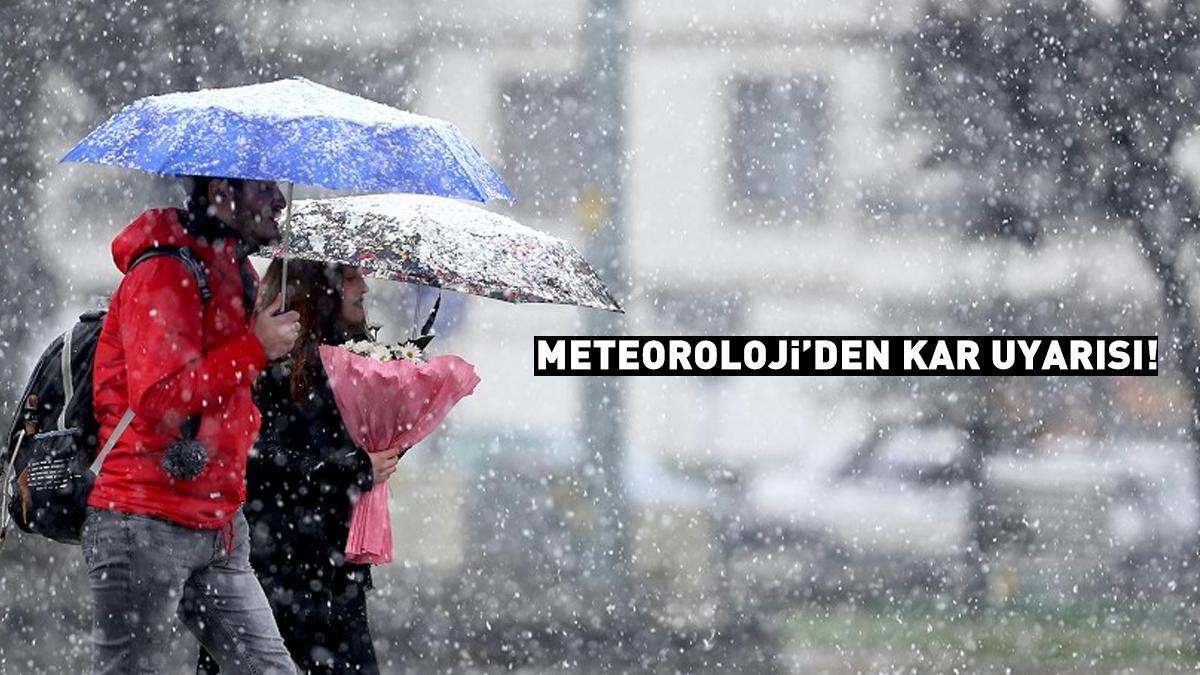 Dikkat! Meteoroloji il il uyardı: Lapa lapa kar geliyor! Don, tipi ...