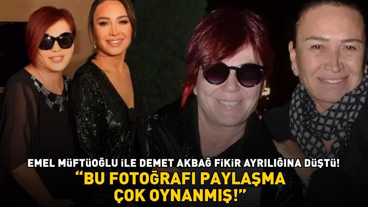 Emel Müftüoğlu ile Demet Akbağ fikir ayrılığına düştü! 'BU FOTOĞRAFI ...