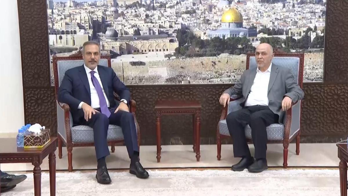 Bakan Fidan, Hamas Şura Meclisi Başkanı Derviş ile görüştü - Ankara ...