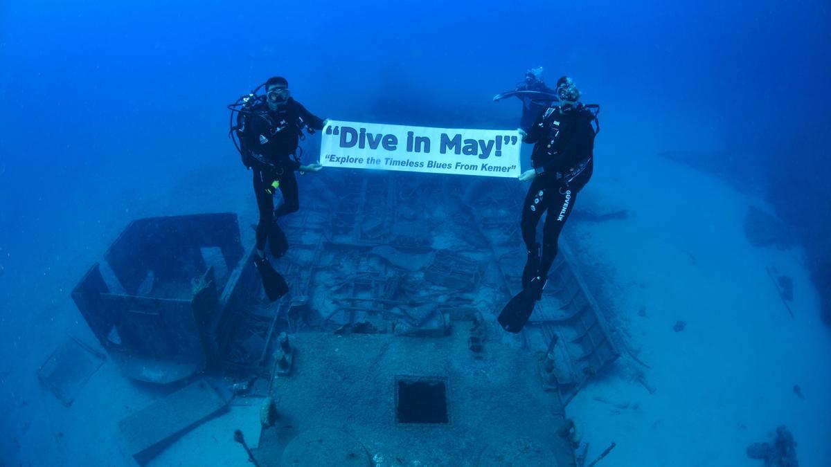 18 yıl önce batırılan sahil güvenlik botuna 'anı dalışı' - Kemer Haber