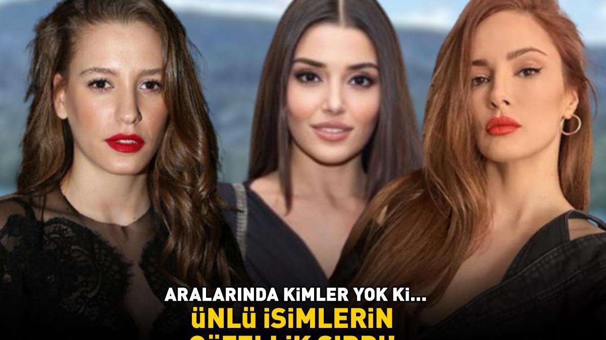 Ünlülerin güzellik sırrı ifşa oldu! Aralarında kimler yok ki: Serenay ...