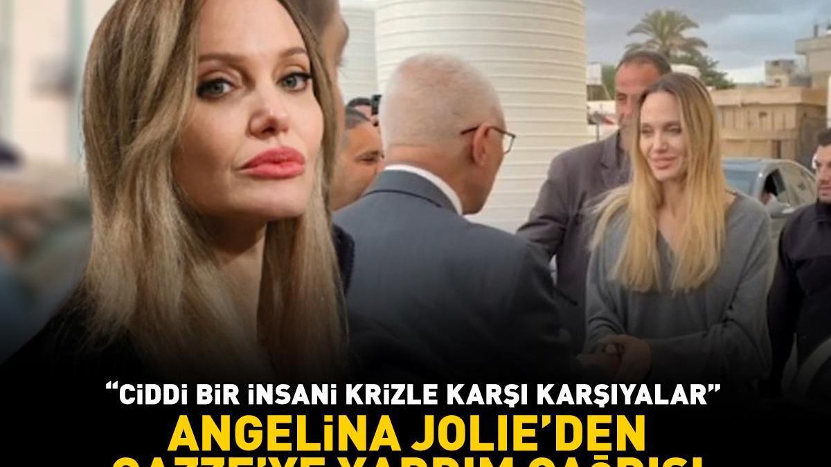 Hollywood yıldızı Angelina Jolie'den Gazze'ye yardım çağrısı! Ciddi bir ...