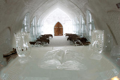 Kuzey Amerika'nın ilk buz oteli